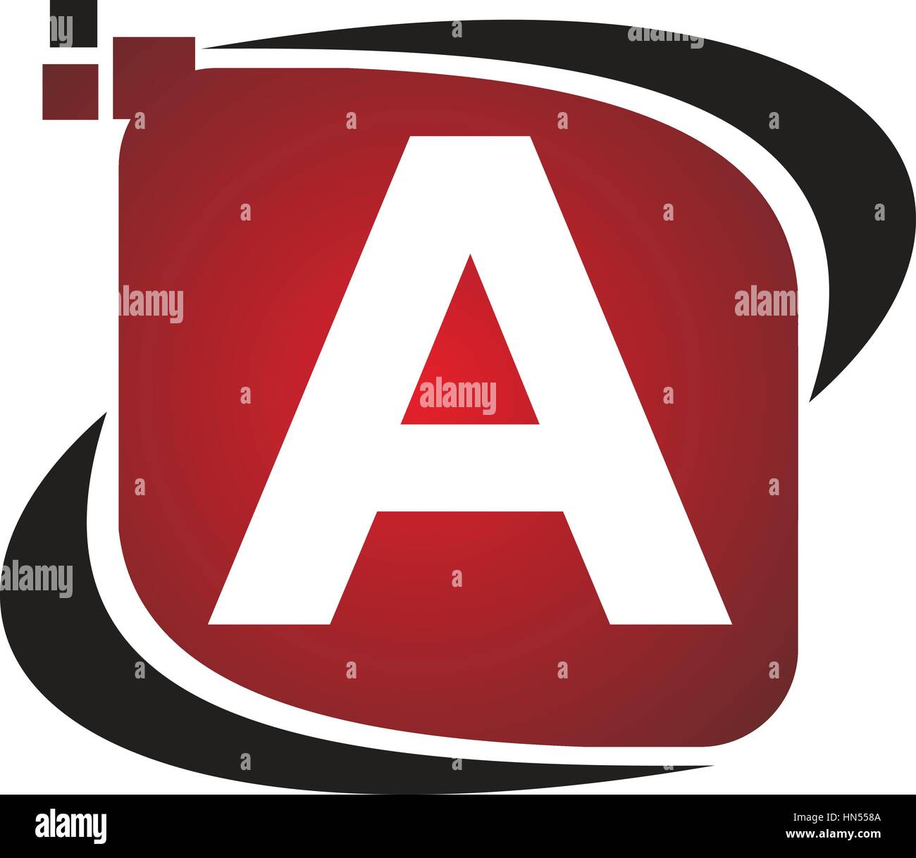 Technology Motion Synergy Initial A Stock Vector Image & Art - Alamy