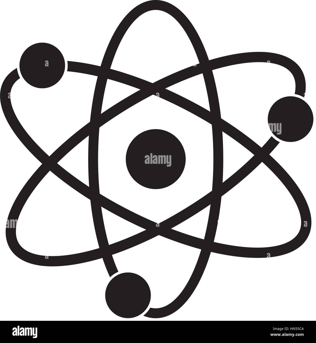 Atom molecule isolated icon vector illustration graphic design Stock ...