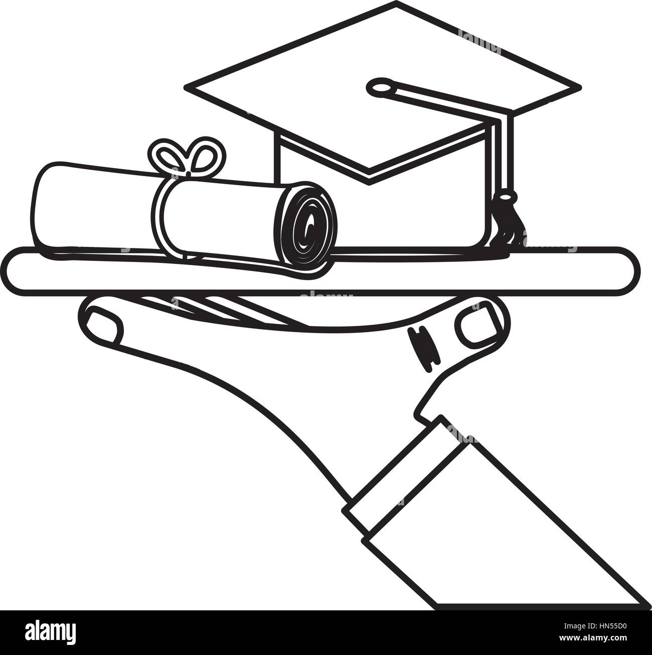 Student graduation hat icon vector illustration graphic design Stock ...