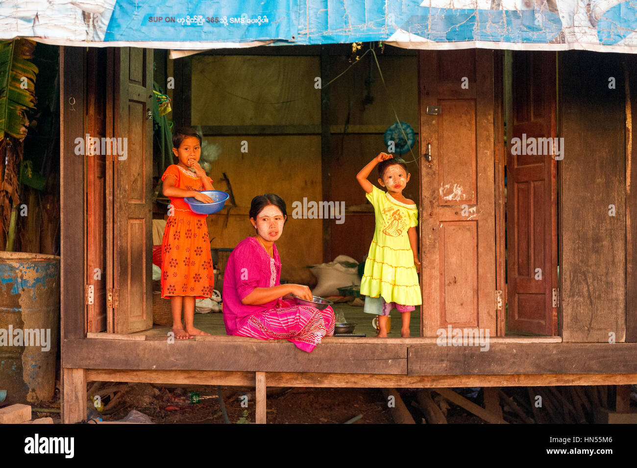 Myanmar (formerly Burma). Kayin State (Karen State). Hpa An. Peasant ...
