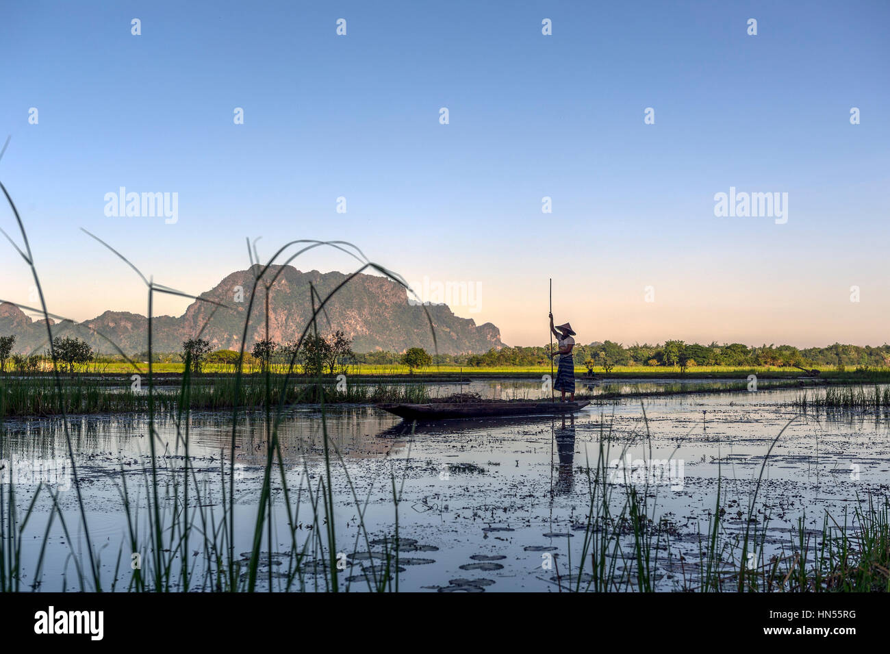 Myanmar (formerly Burma). Kayin State (Karen State). Hpa An. Saddar or ...