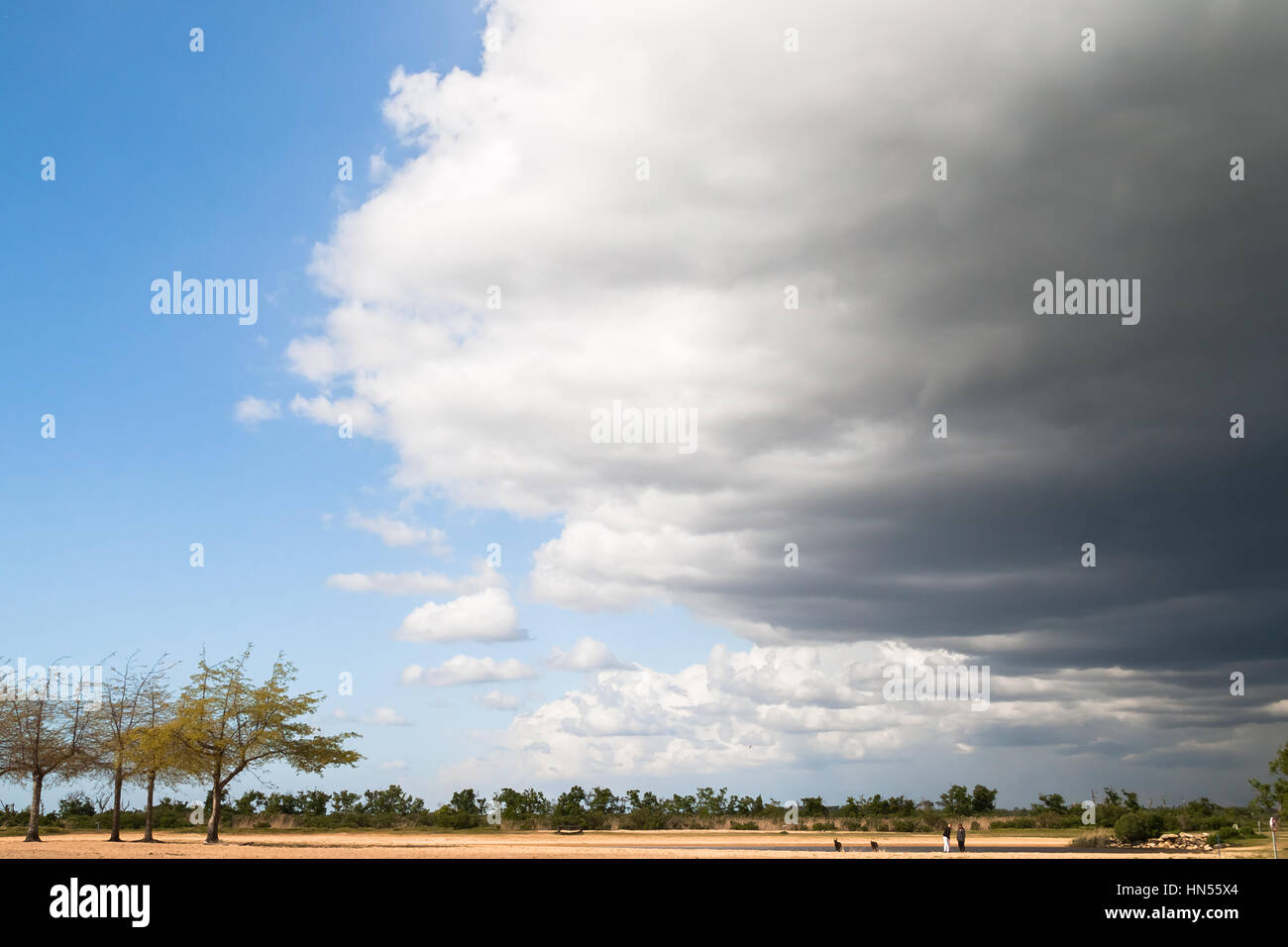 Approaching Storm Front Creating a Dramatic Sky Stock Photo - Alamy