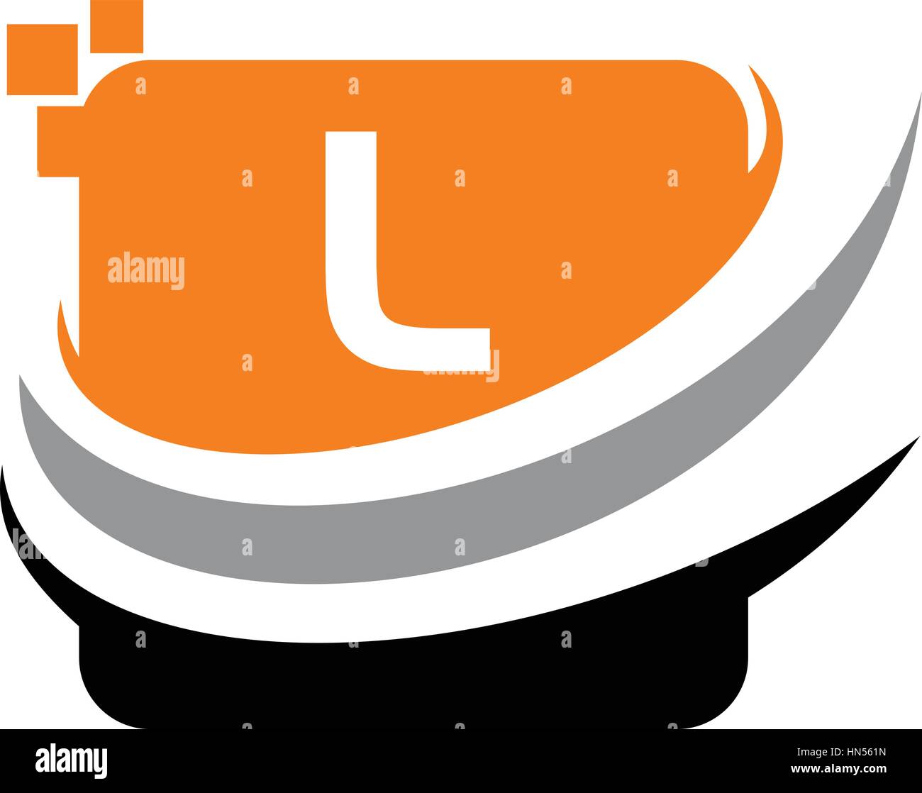 Technology Motion Synergy Initial L Stock Vector Image & Art - Alamy