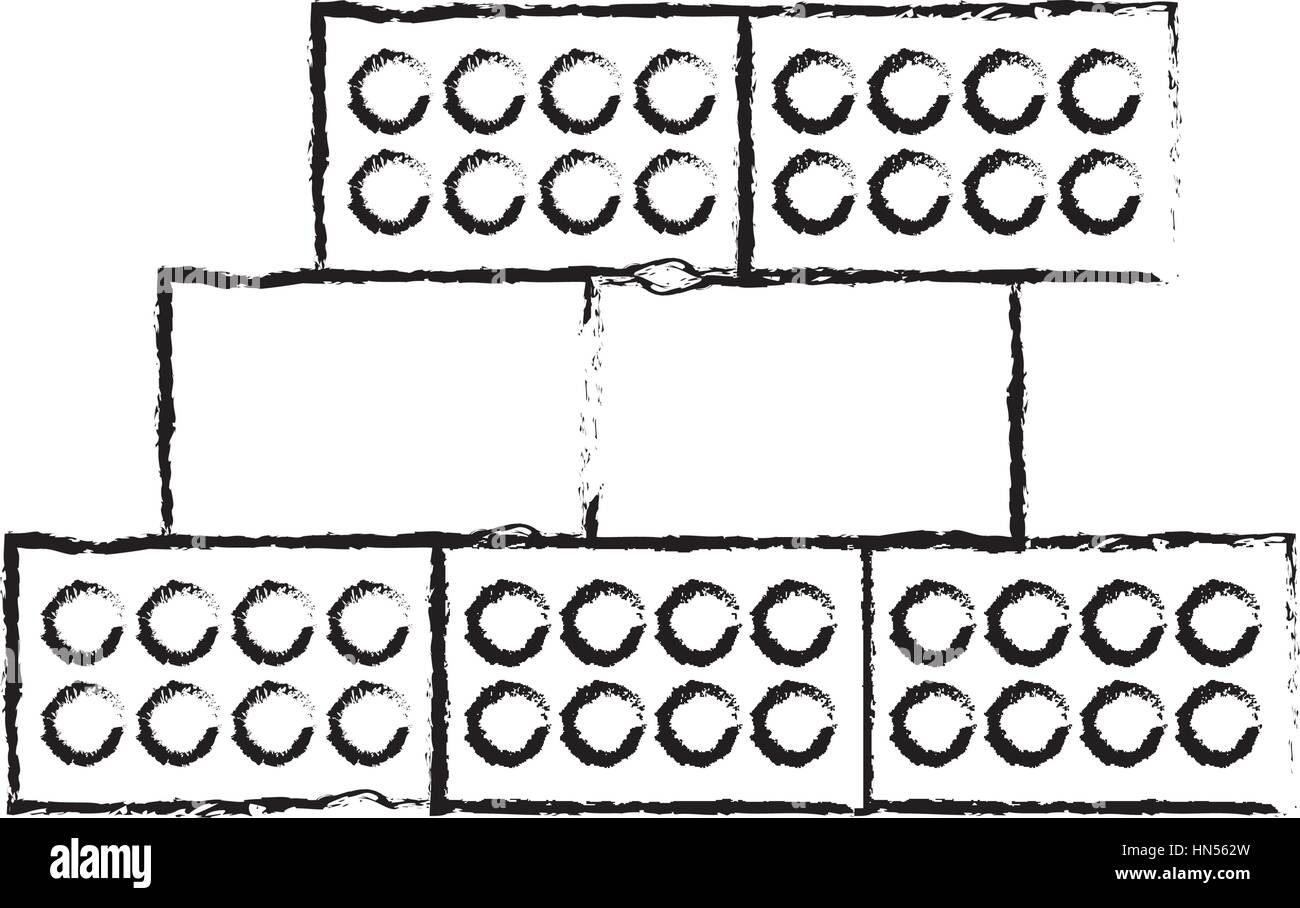 Construction bricks isolated icon vector illustration graphic design ...