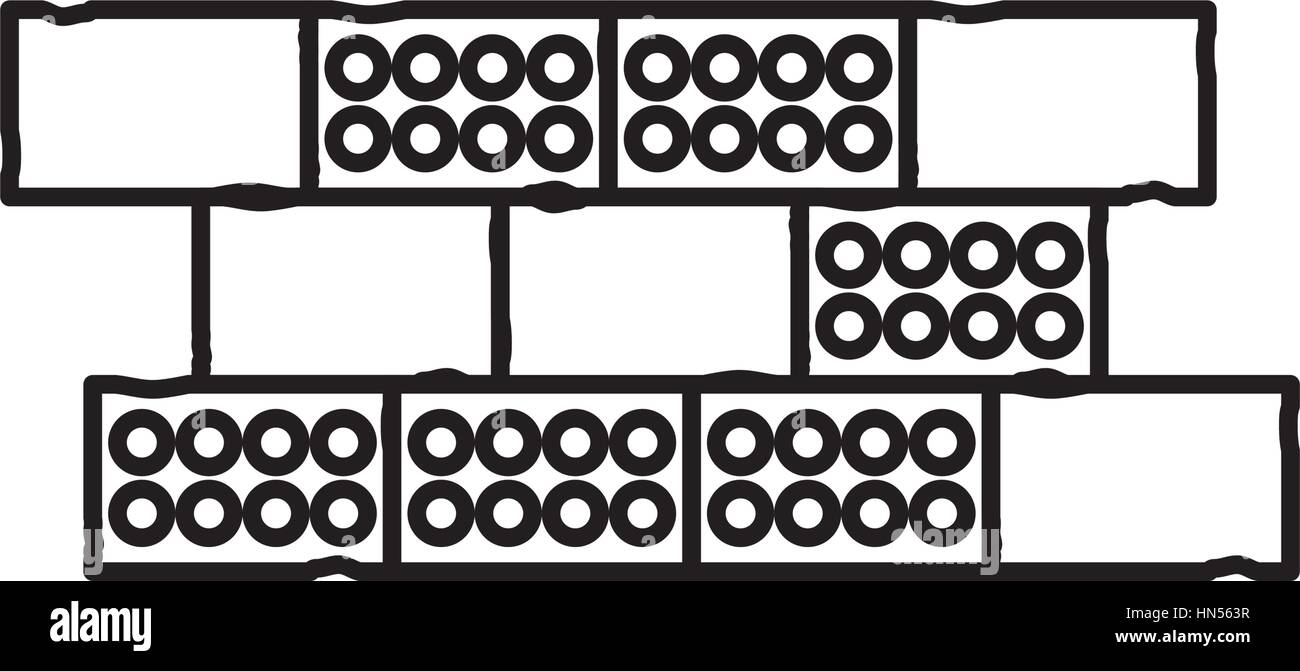 Construction bricks isolated icon vector illustration graphic design ...