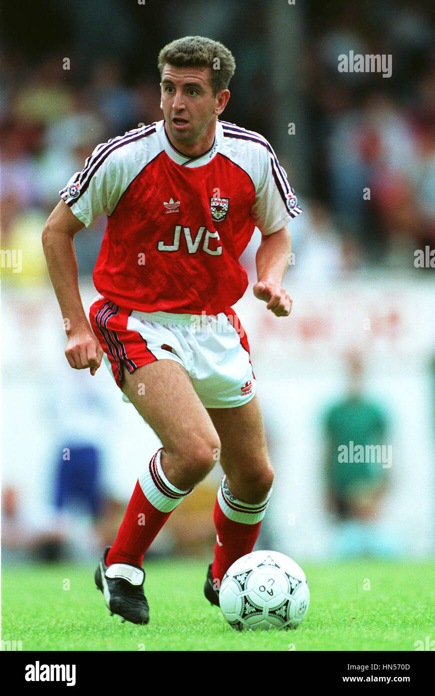 NIGEL WINTERBURN ARSENAL FC 09 August 1991 Stock Photo - Alamy