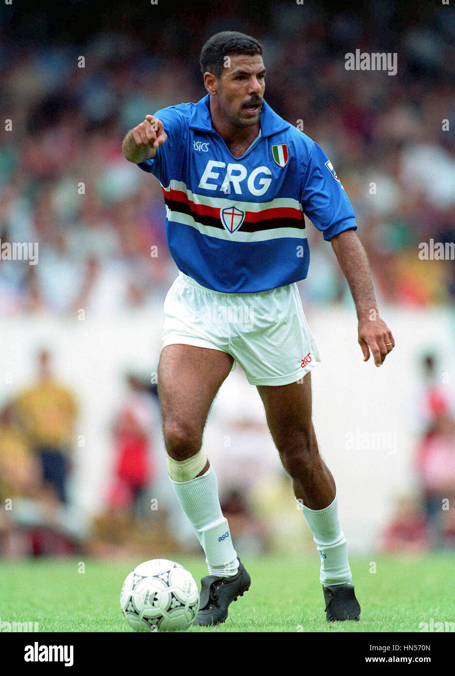 TONINHO CEREZO SAMPDORIA FC 09 August 1991 Stock Photo - Alamy
