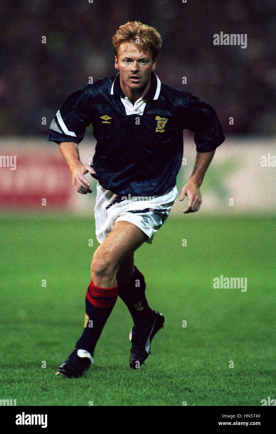 MO JOHNSTON SCOTLAND & GLASGOW RANGERS FC 25 September 1991 Stock Photo ...