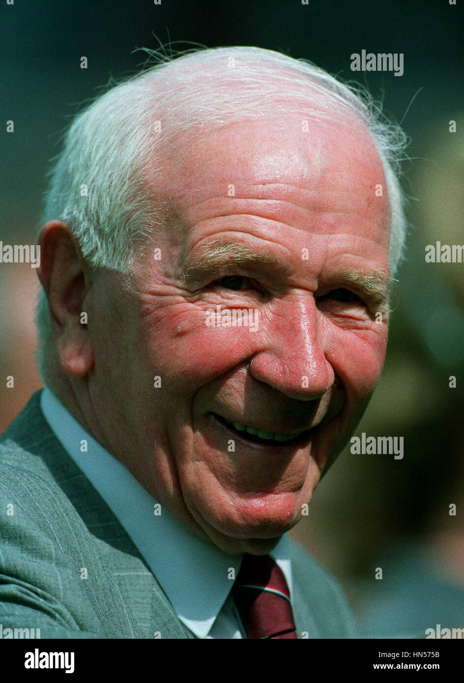 SIR MATT BUSBY MANCHESTER UNITED FC 07 October 1991 Stock Photo - Alamy
