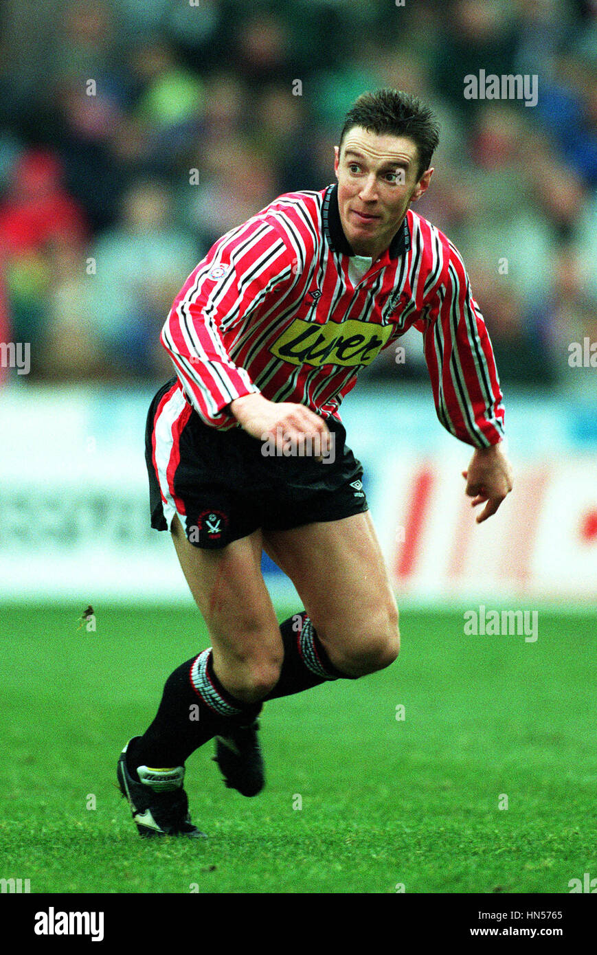 IAN BRYSON SHEFFIELD UNITED FC 04 December 1991 Stock Photo - Alamy