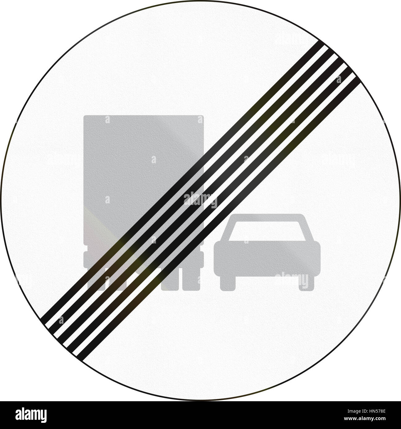 End of overtaking restriction hi-res stock photography and images - Alamy