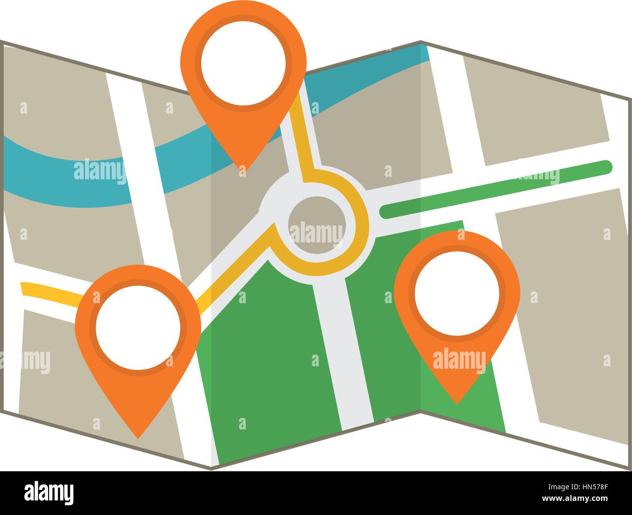 City map location icon vector illustration graphic design Stock Vector ...