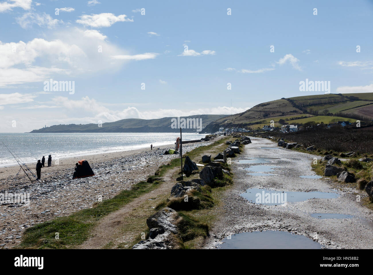 Coastline at Beesands in South devon Stock Photo - Alamy