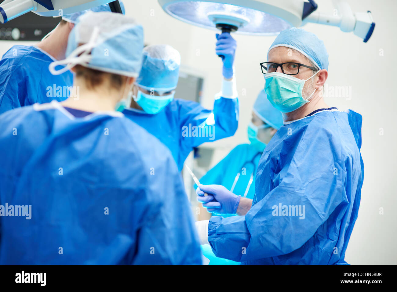 Surgeon during a very important operation Stock Photo - Alamy