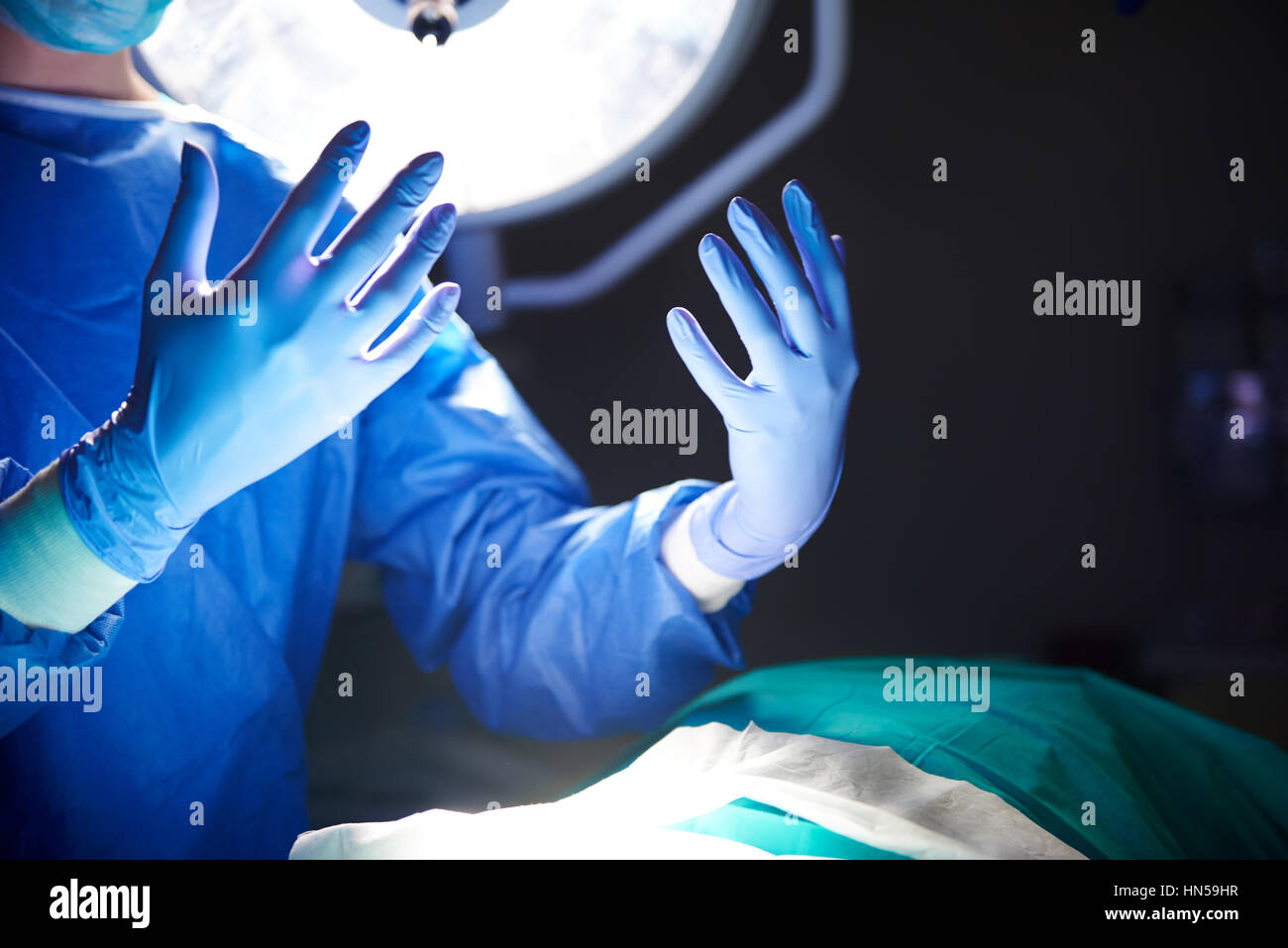 Hands of surgeon before the operation Stock Photo - Alamy