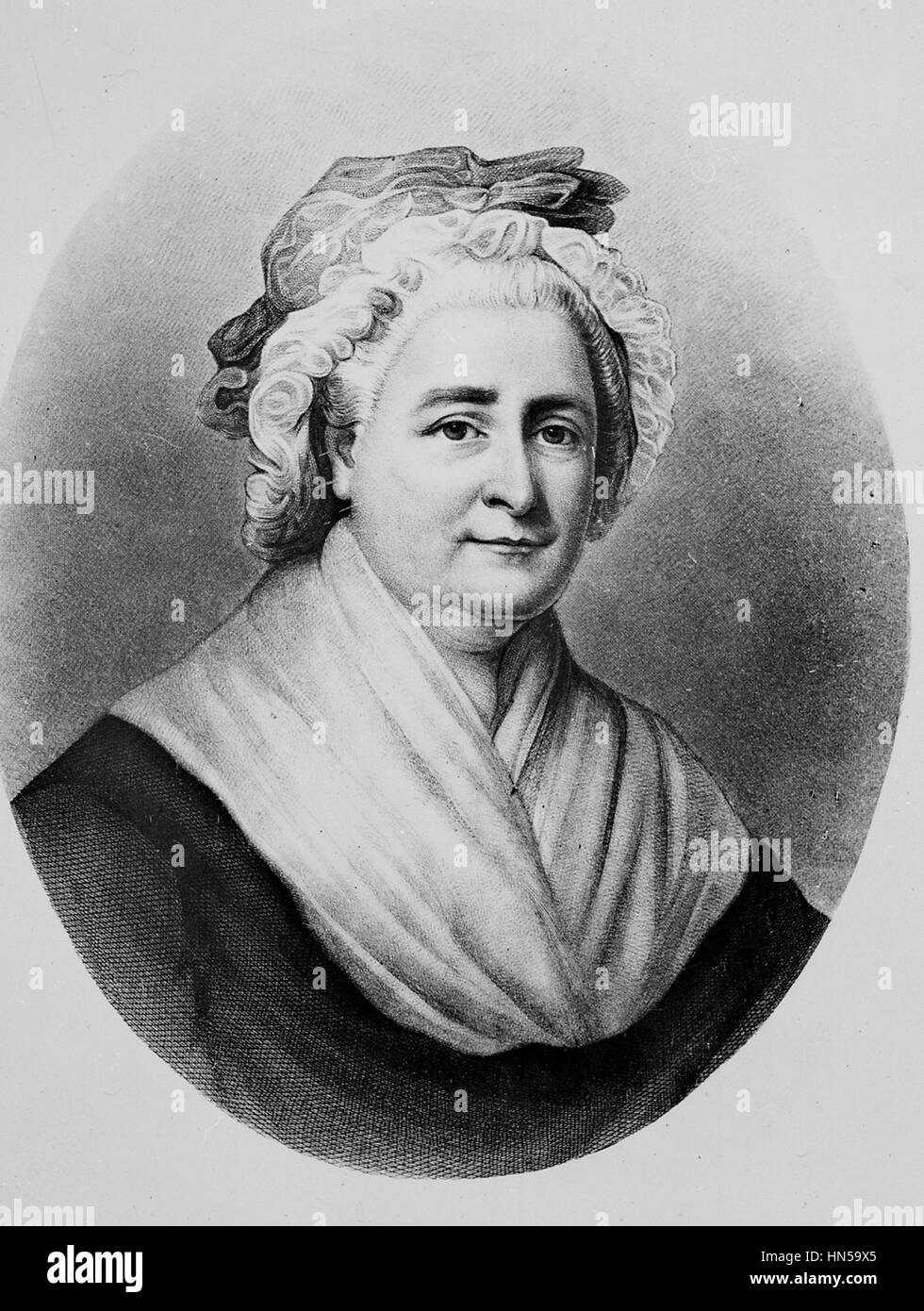 Wife of president george washington Black and White Stock Photos ...