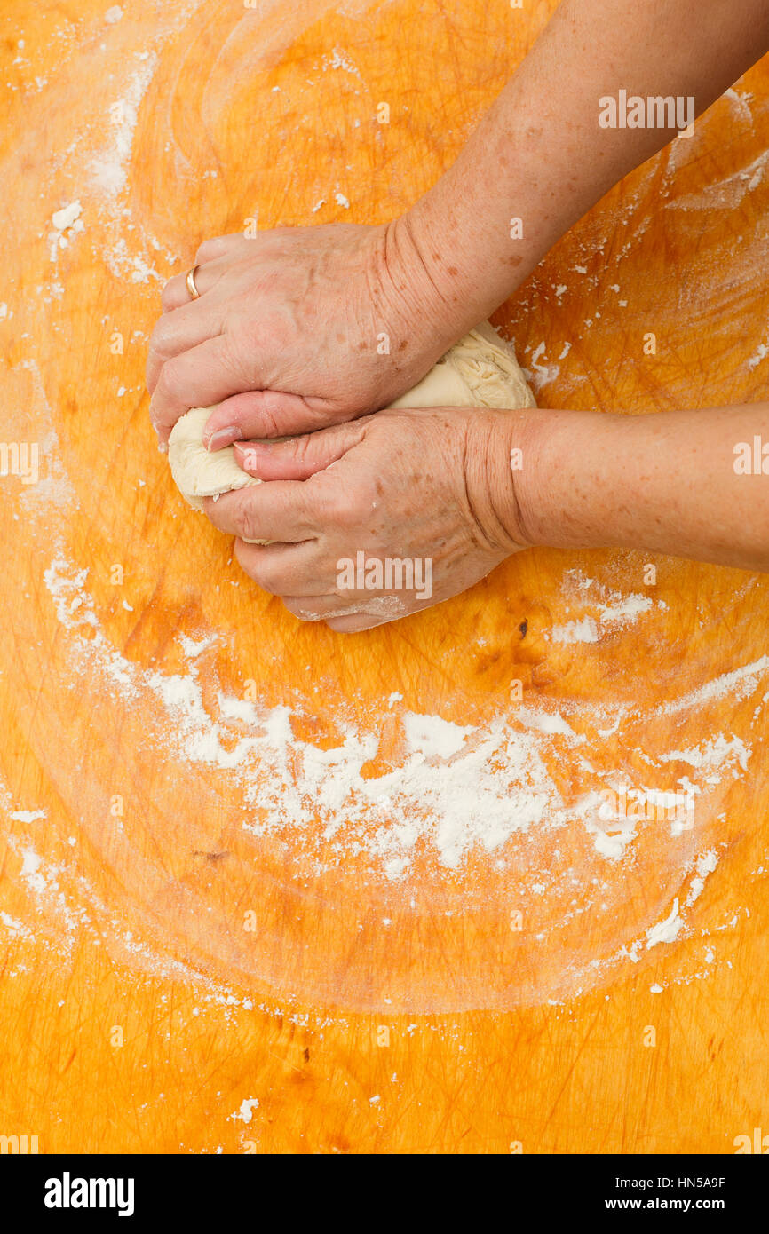 Photo of person prepares dough Stock Photo - Alamy