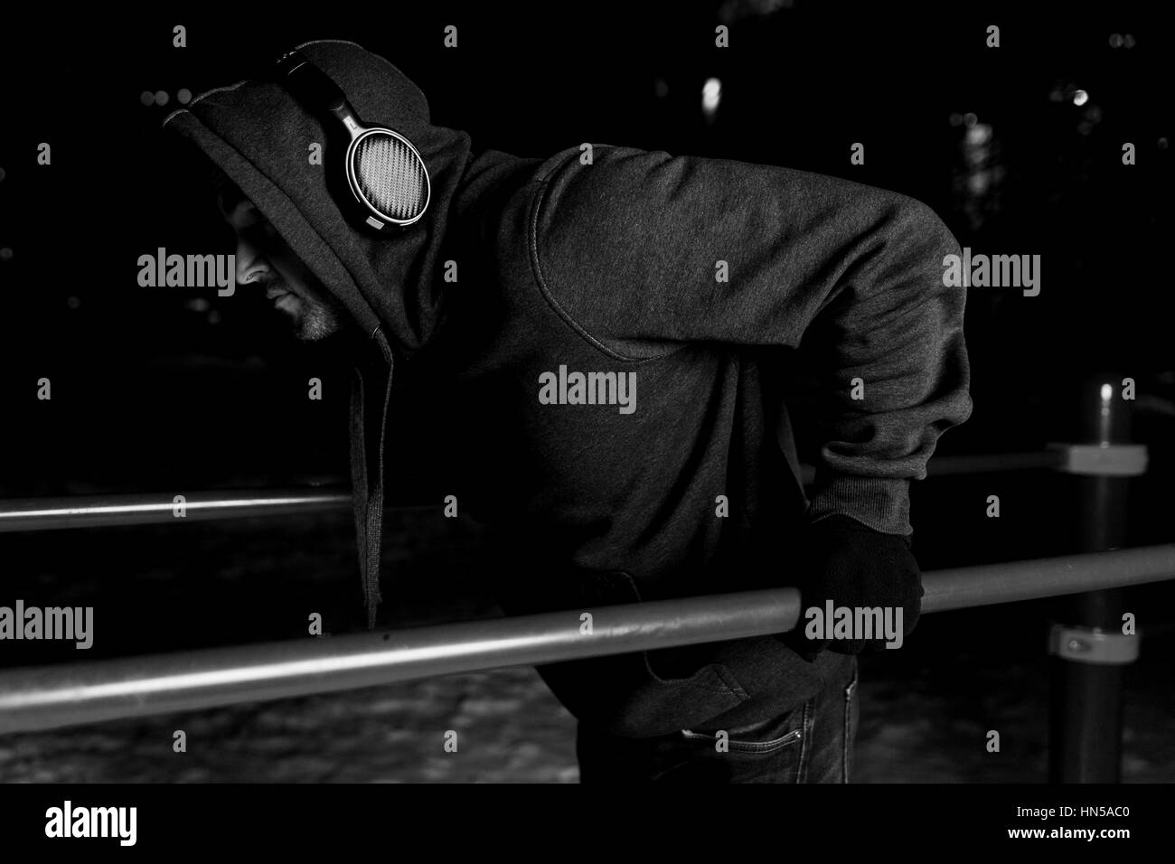 Fitness goal young man Black and White Stock Photos & Images - Alamy