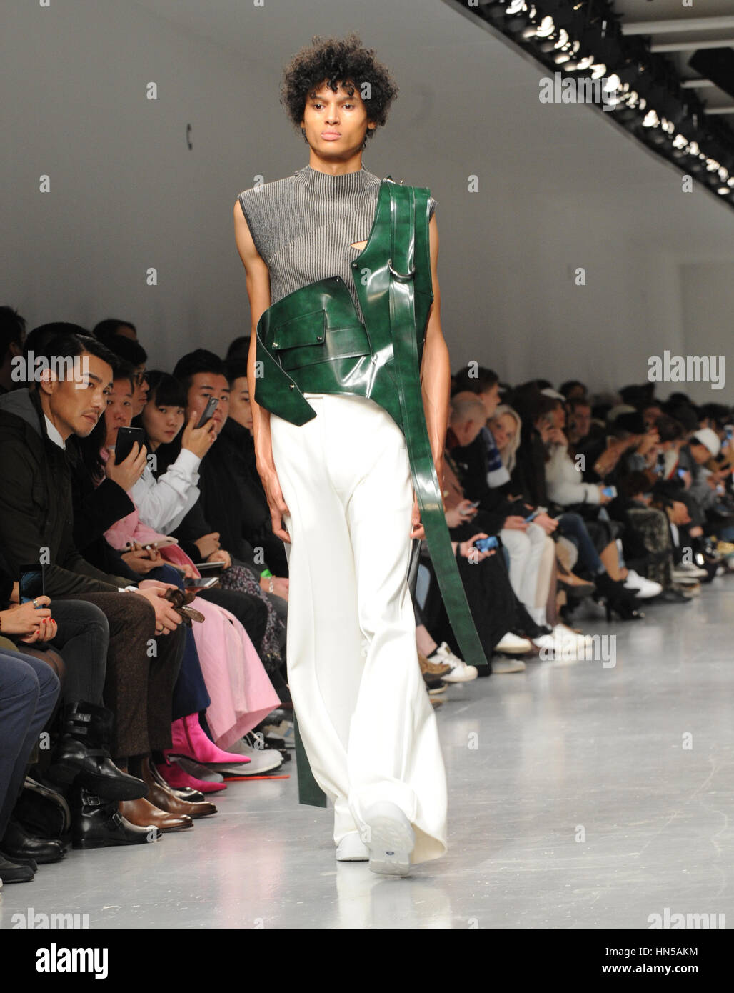 London Fashion Week Men's - Ximon Lee - Catwalk Featuring: Model Where ...