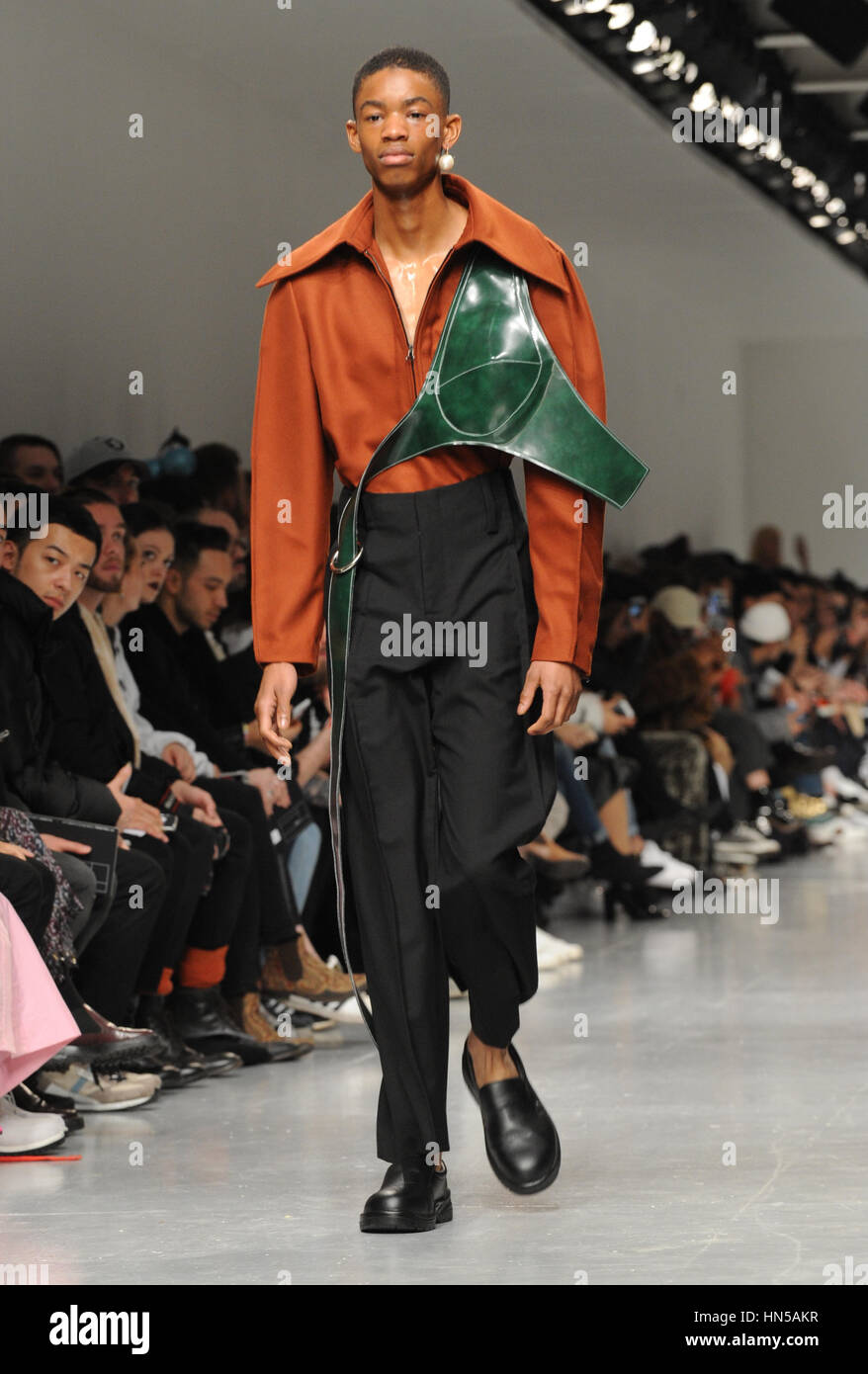 London Fashion Week Men's - Ximon Lee - Catwalk Featuring: Model Where ...