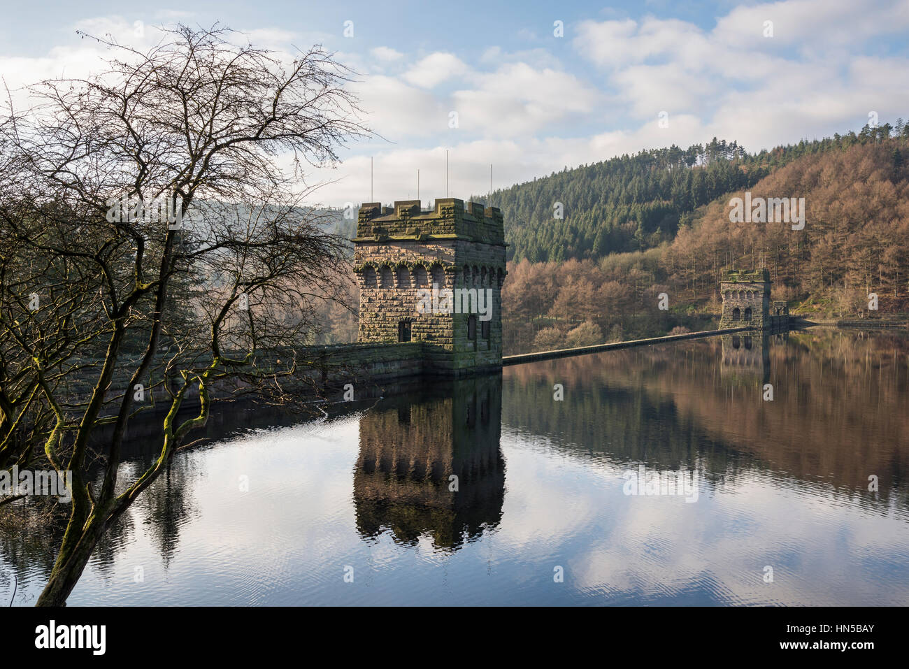 Derwent reservoir towers hi-res stock photography and images - Alamy