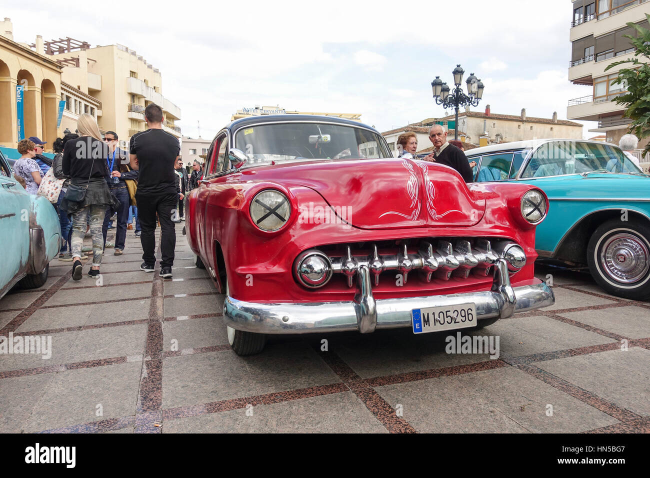 Classic cars from the fifties on display at 2016 Rockabilly festival ...
