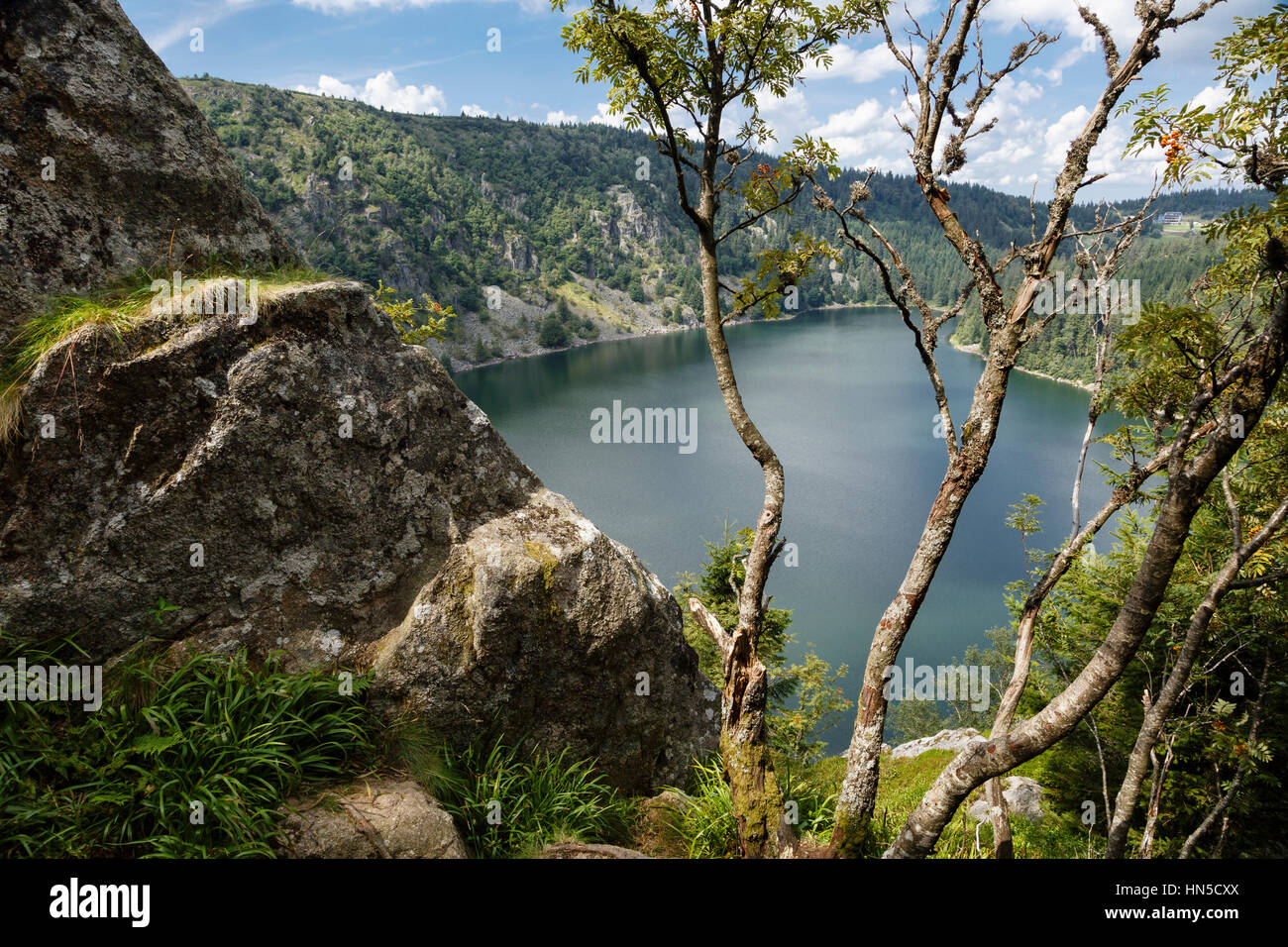Lac Blanc from Rocher Hans, Haut-Rhin, Alsace, France Stock Photo - Alamy