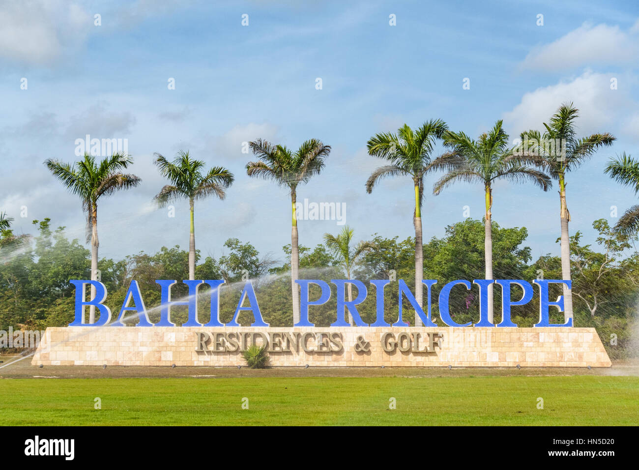 Entryway sign at the Grand Bahia Principe Riviera Maya Residences ...