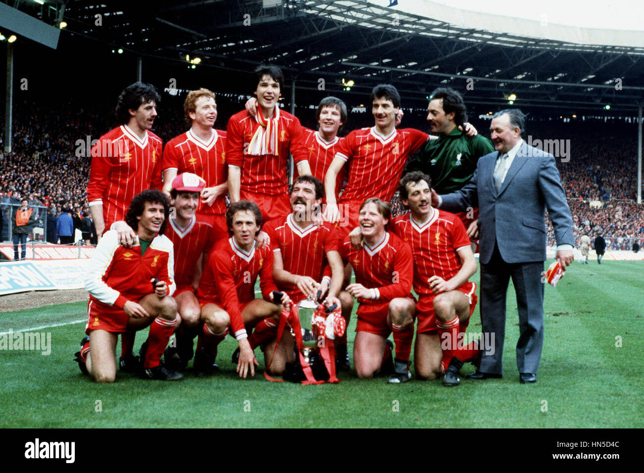 LIVERPOOL WIN MILK CUP LIVERPOOL 01 March 1983 Stock Photo - Alamy