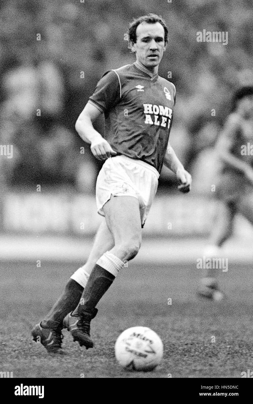 IAN BOWYER NOTTINGHAM FOREST FC 12 January 1987 Stock Photo - Alamy
