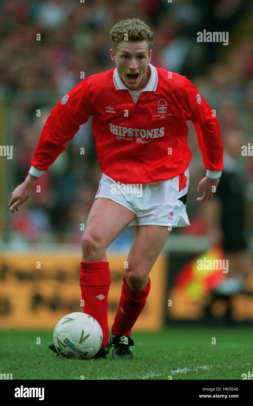 SCOT GEMMILL NOTTINGHAM FOREST FC 13 April 1992 Stock Photo - Alamy