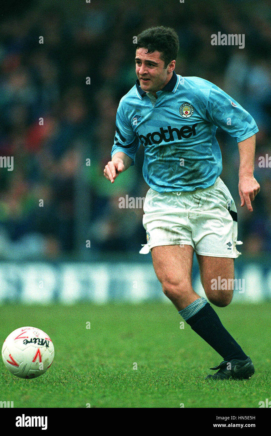 MICHAEL HUGHES MANCHESTER CITY FC 21 April 1992 Stock Photo - Alamy