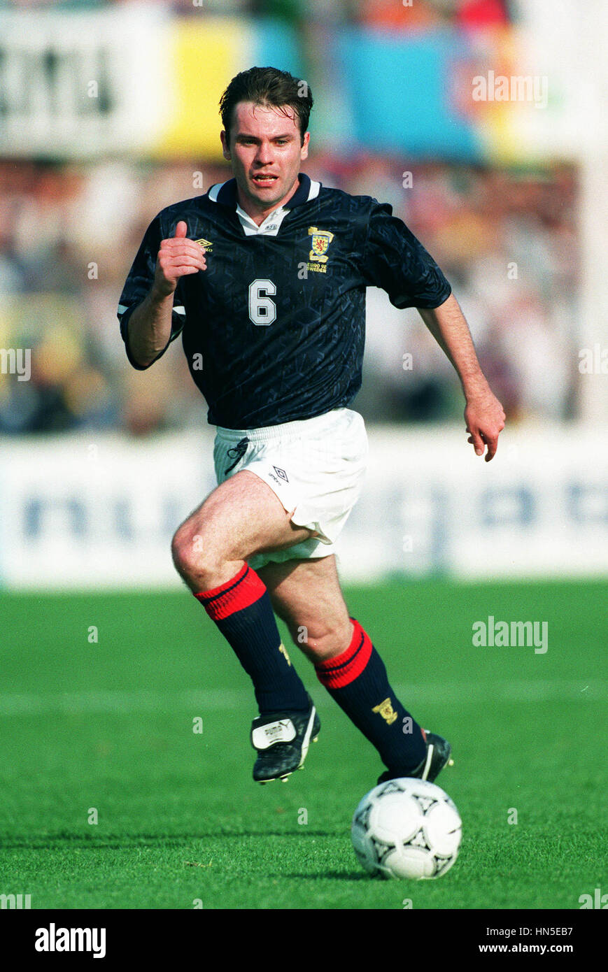 BRIAN MCCLAIR SCOTLAND & MANCHESTER UNITED 22 June 1992 Stock Photo - Alamy