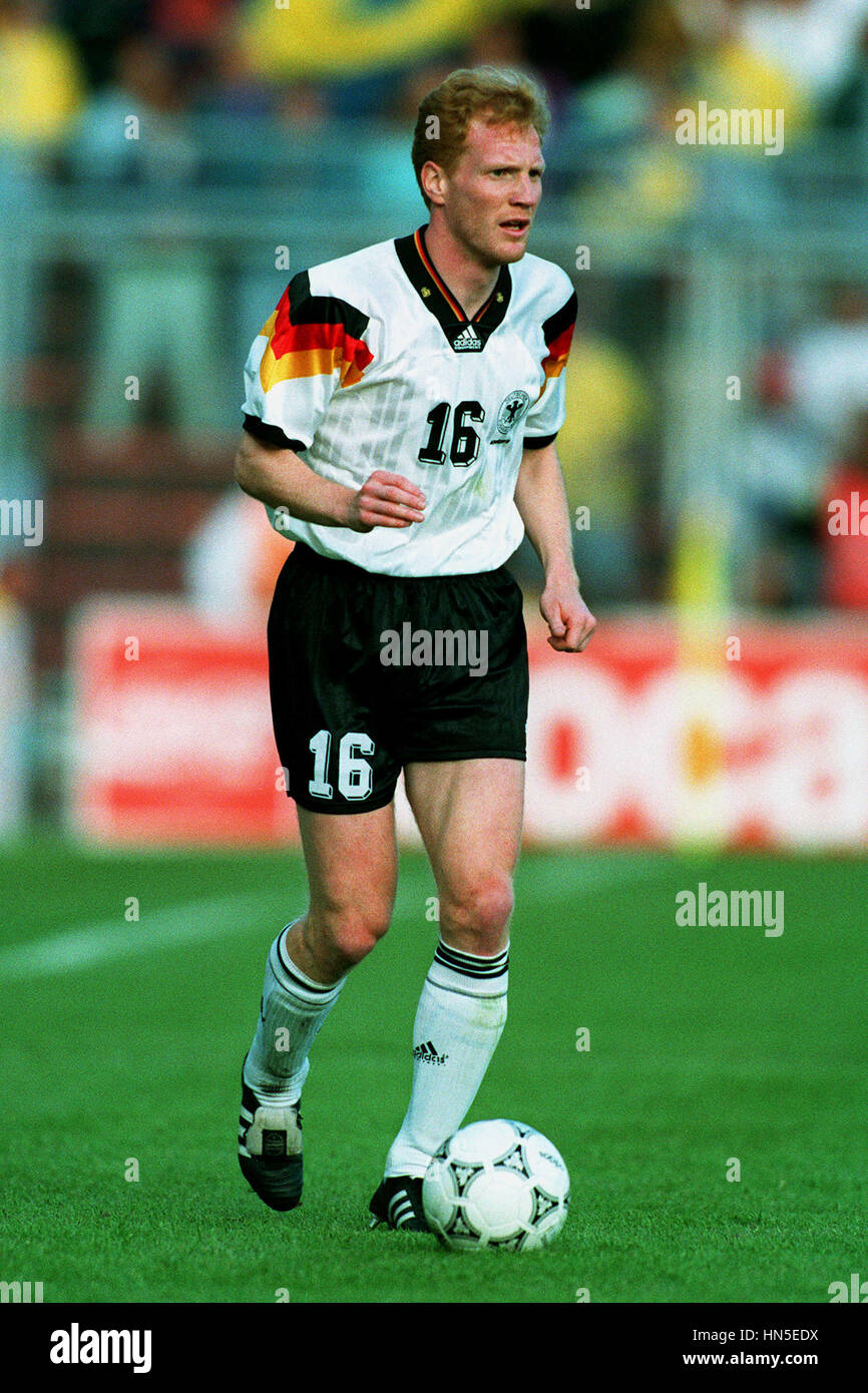 MATTHIAS SAMMER GERMANY & VFB STUTTGART 25 June 1992 Stock Photo - Alamy