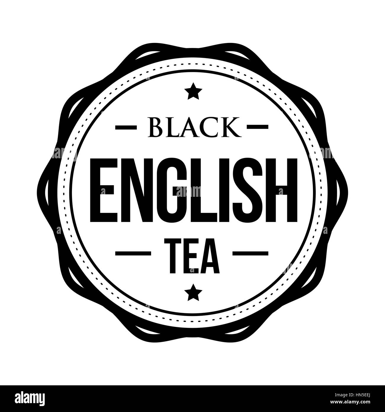 Black English tea vintage stamp Stock Vector Image & Art - Alamy