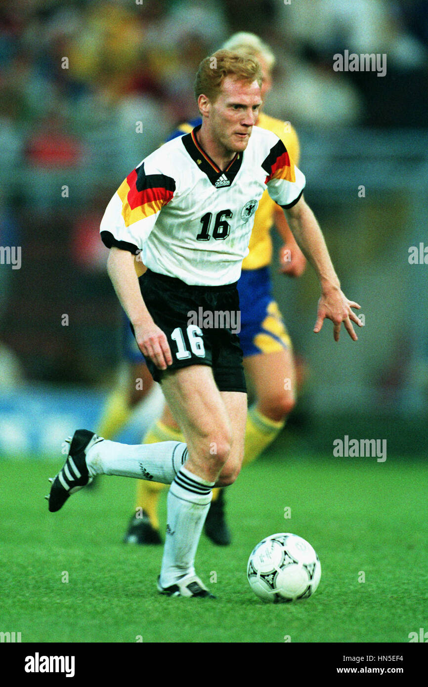 MATTHIAS SAMMER GERMANY & VFB STUTTGART 25 June 1992 Stock Photo - Alamy