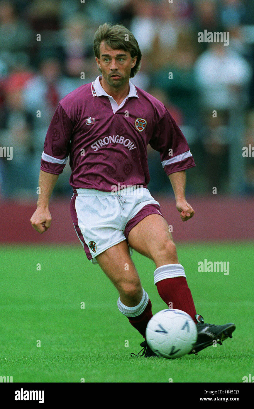 GLYNN SNODIN HEART OF MIDLOTHIAN FC 27 July 1992 Stock Photo - Alamy