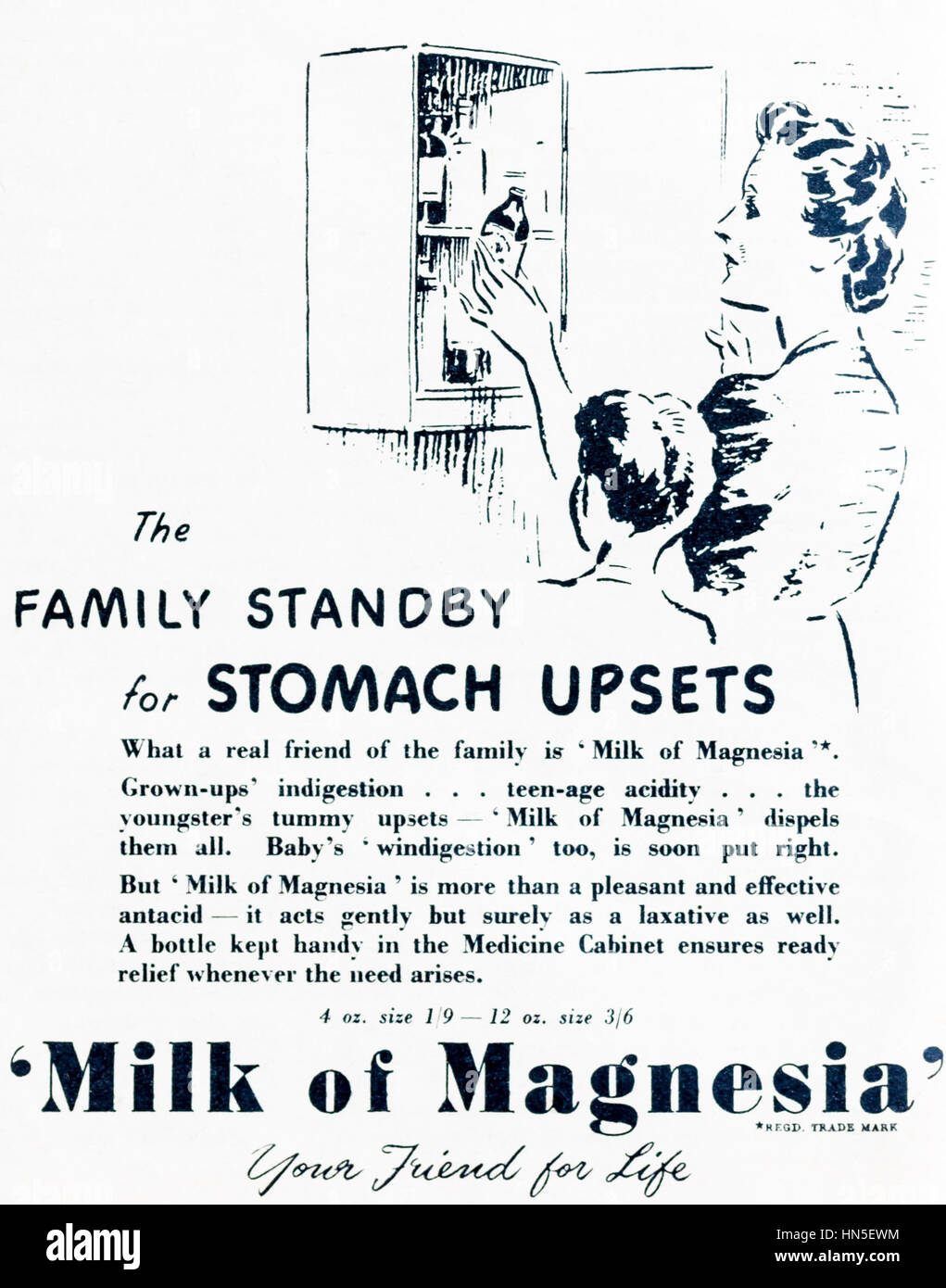 50s advertising family hi-res stock photography and images - Alamy