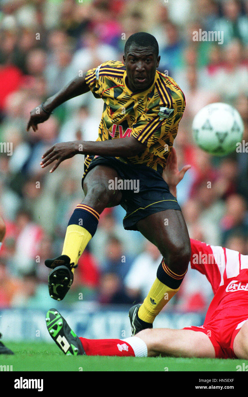 KEVIN CAMPBELL ARSENAL FC 24 August 1992 Stock Photo - Alamy
