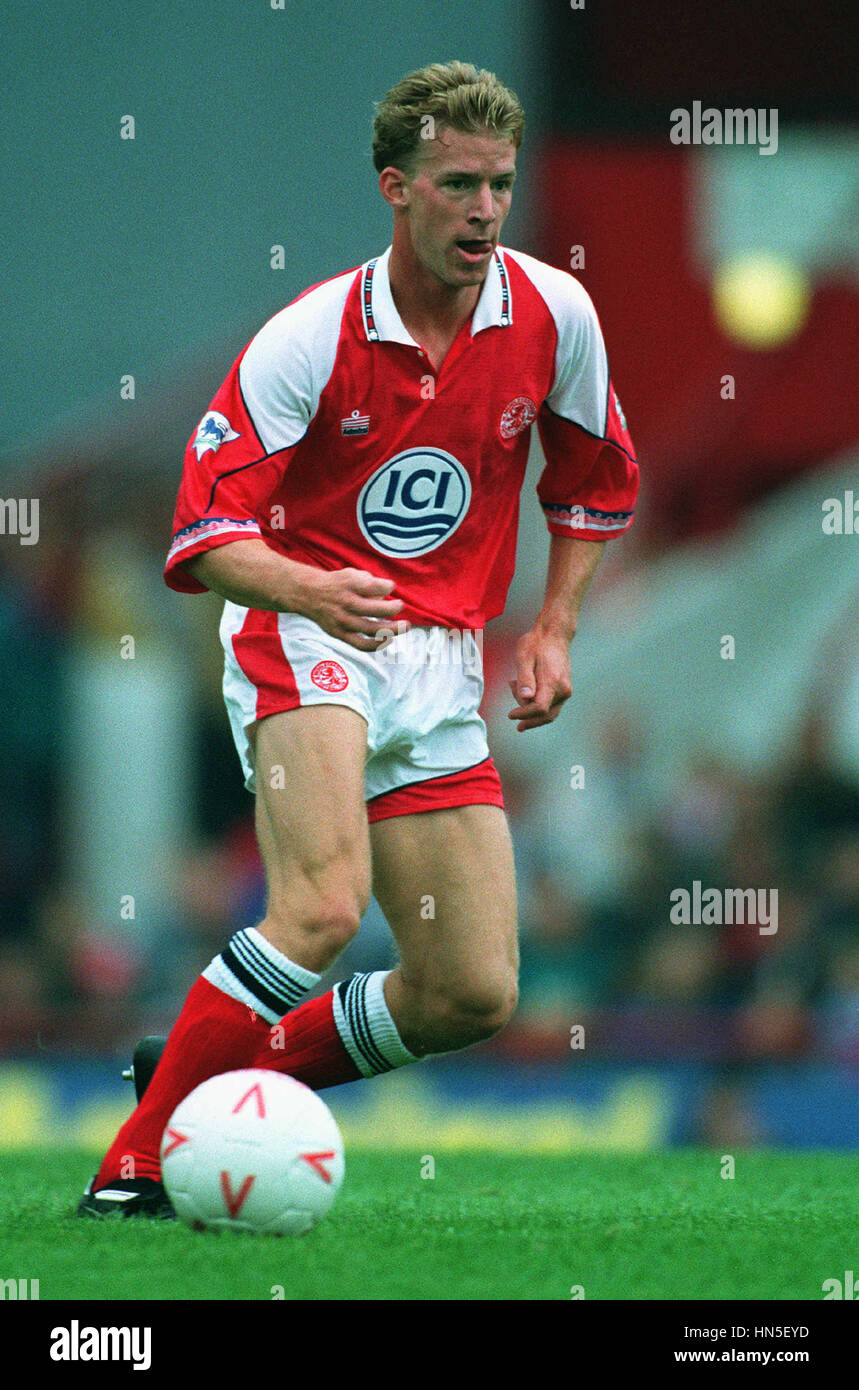 ROBBIE MUSTOE MIDDLESBROUGH FC 24 August 1992 Stock Photo - Alamy