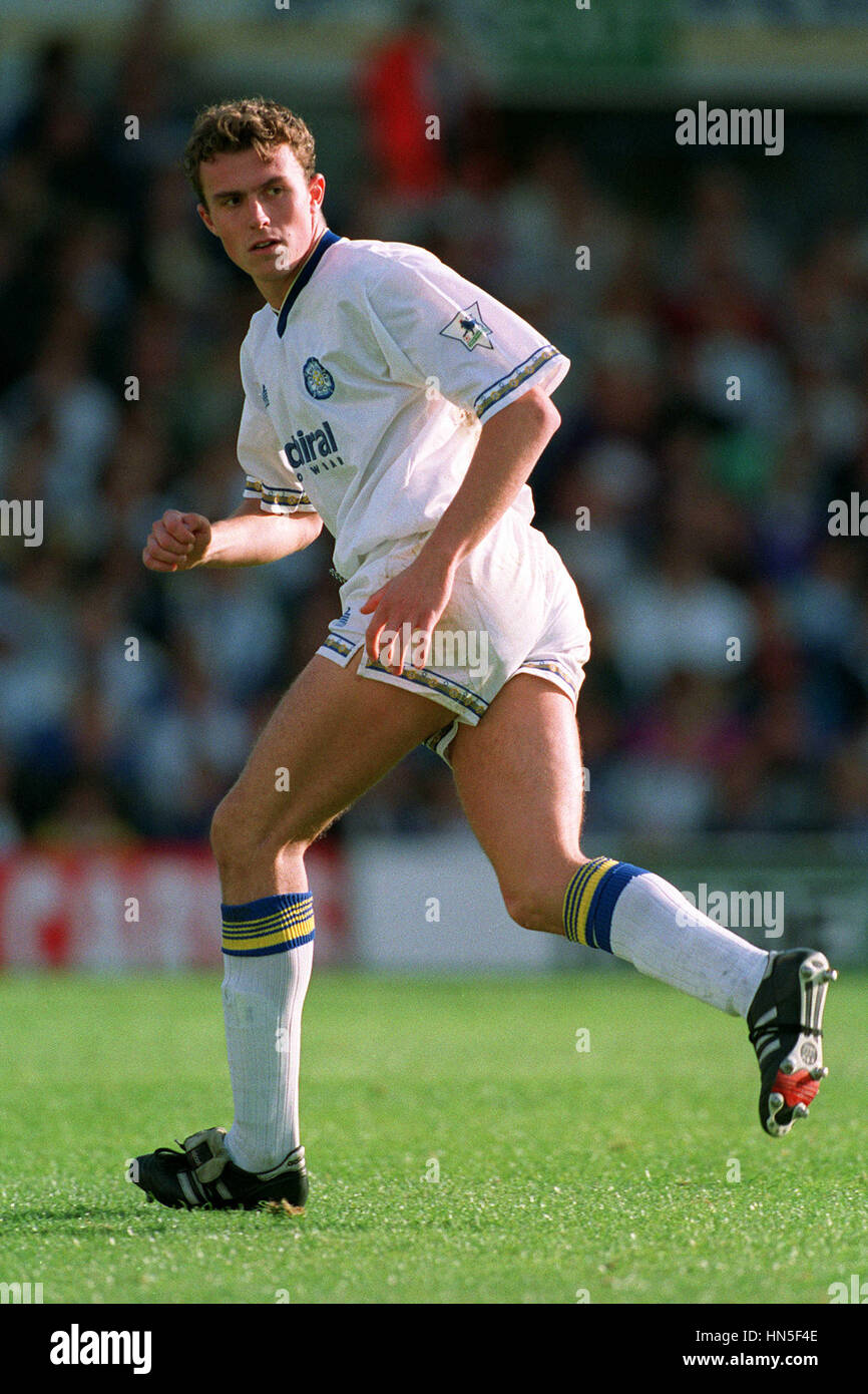 JON NEWSOME LEEDS UNITED FC 14 September 1992 Stock Photo - Alamy