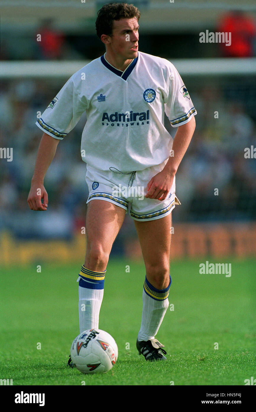 JON NEWSOME LEEDS UNITED FC 14 September 1992 Stock Photo - Alamy