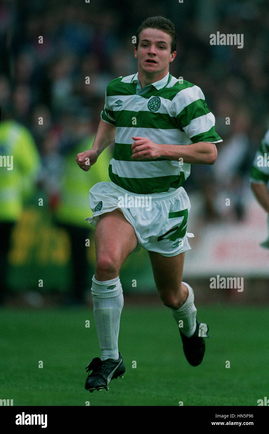 STUART SLATER GLASGOW CELTIC FC 21 September 1992 Stock Photo - Alamy