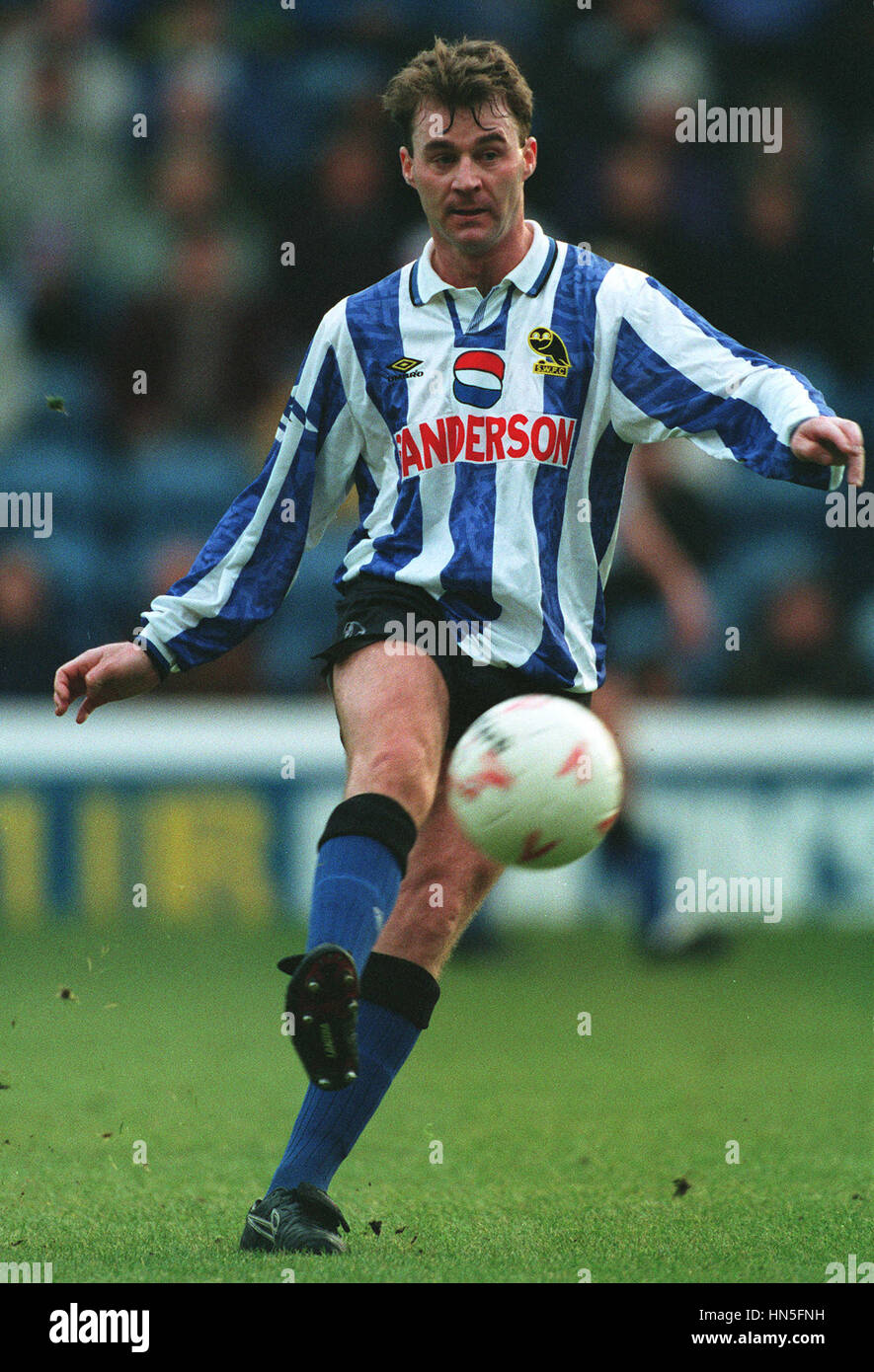 JOHN SHERIDAN SHEFFIELD WEDNESDAY FC 05 November 1992 Stock Photo - Alamy