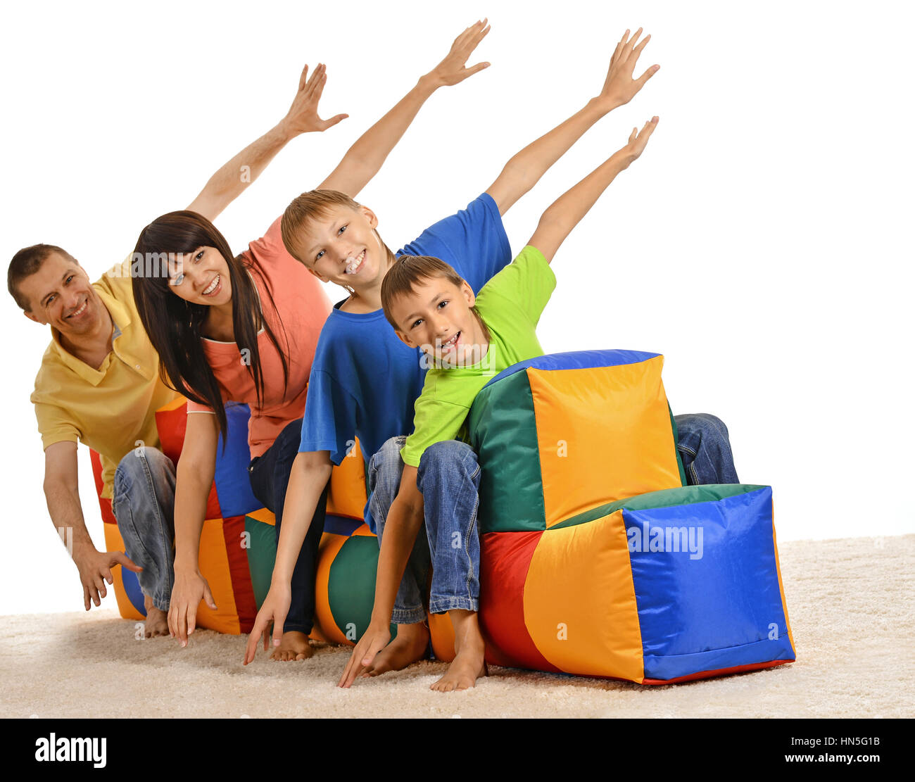 Family playing Stock Photo - Alamy