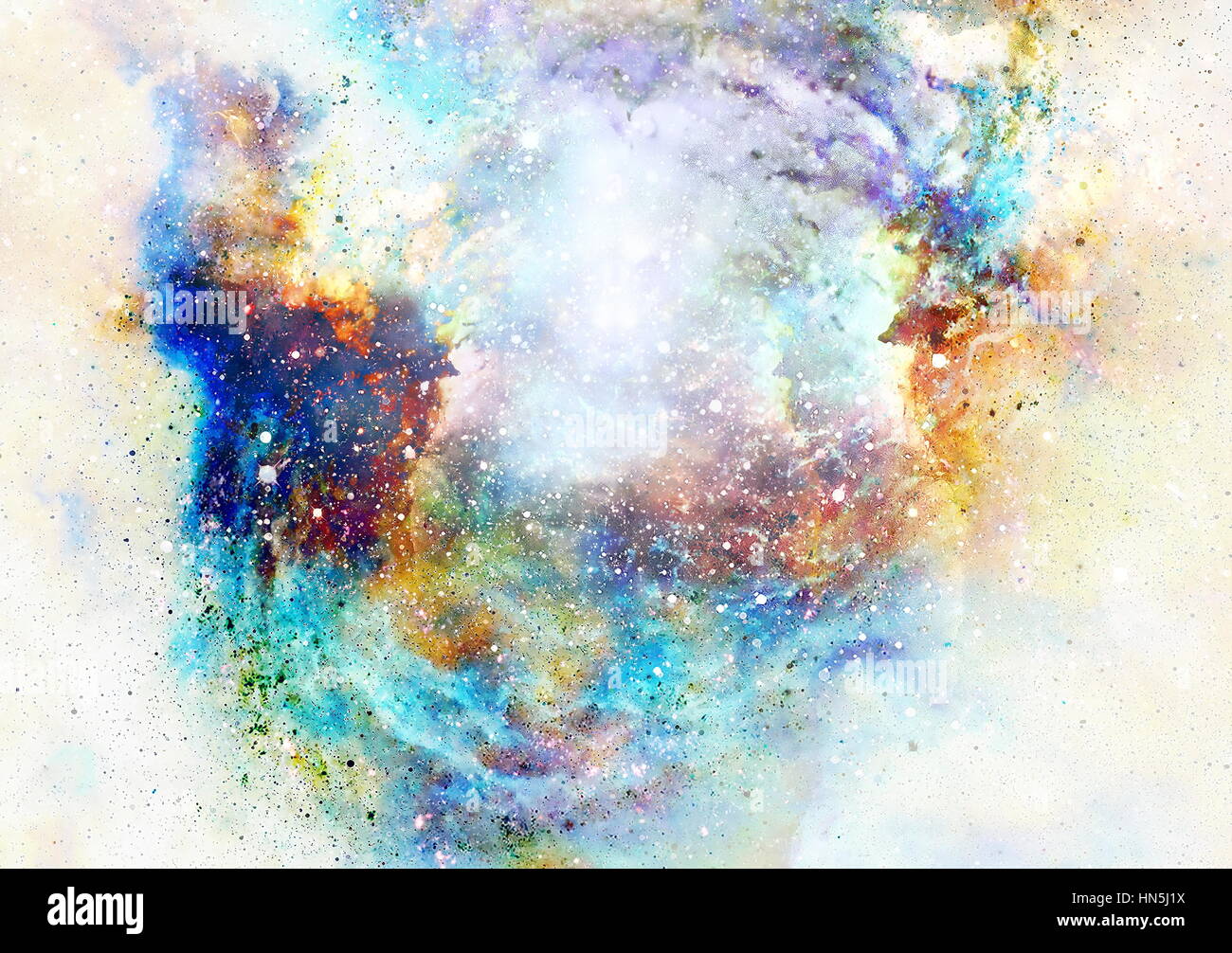 Cosmic space and stars, color cosmic abstract background Stock Photo ...