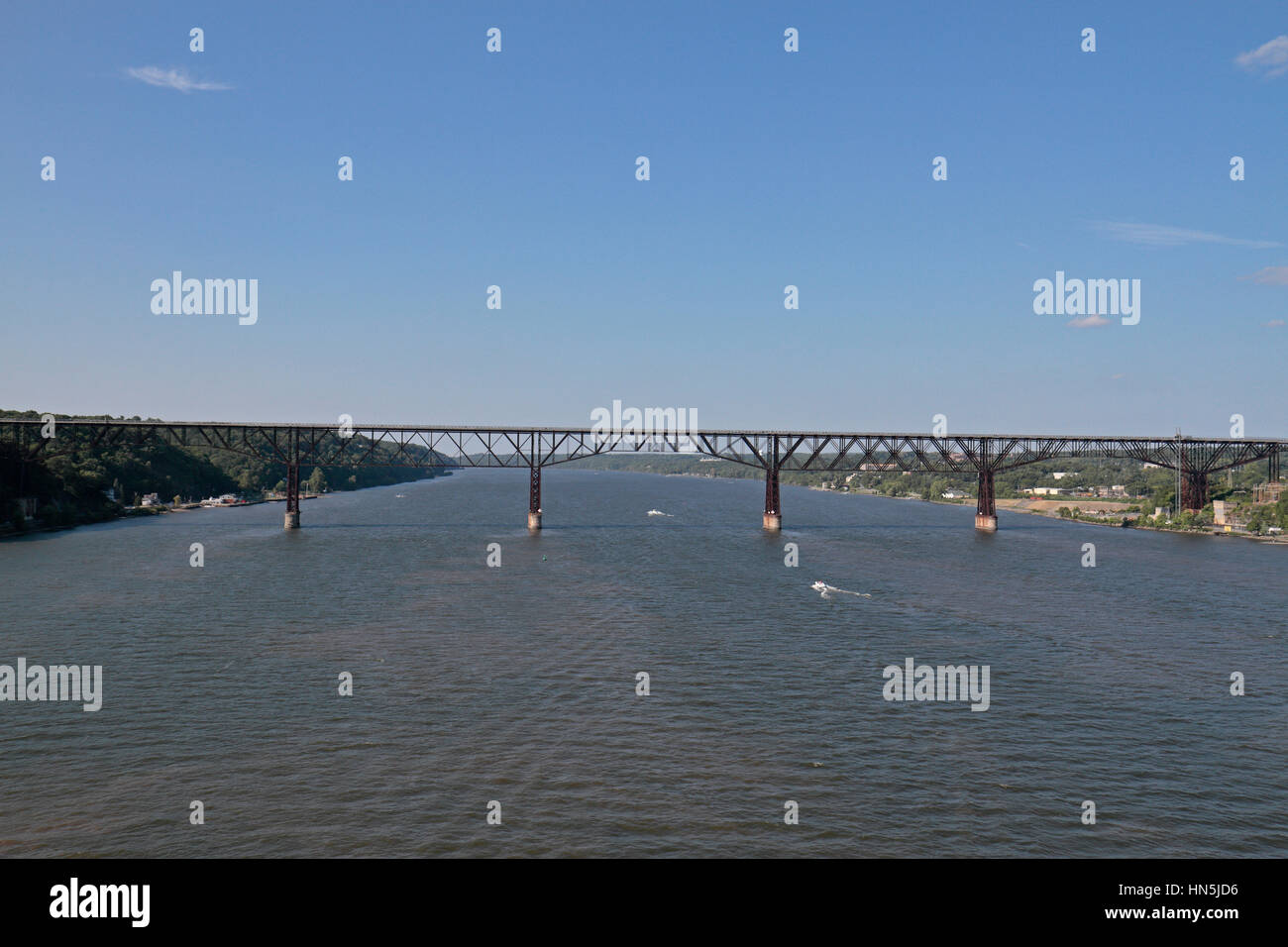 The Walkway Over the Hudson, a former railroad bridge over the River ...