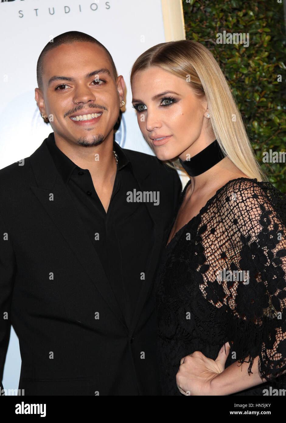 Evan Ross and Ashlee Simpson attending The Art of Elysium presents ...