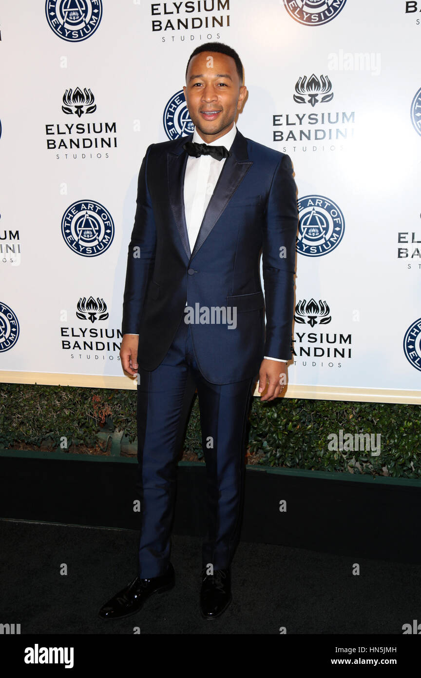 John Legend attending The Art of Elysium presents Stevie Wonder's ...