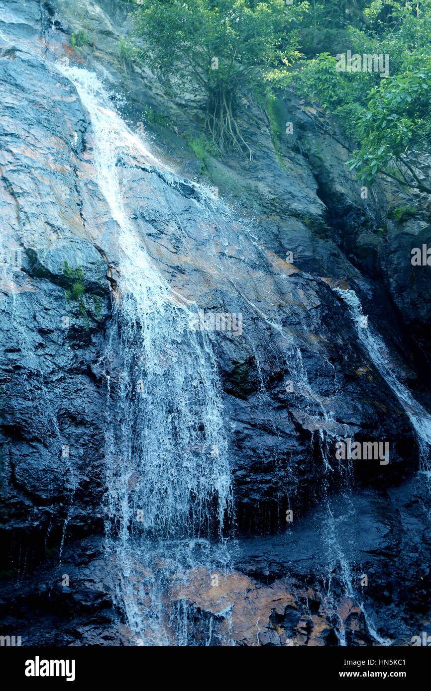 Photos big beautiful waterfall in the park on the island Stock Photo ...